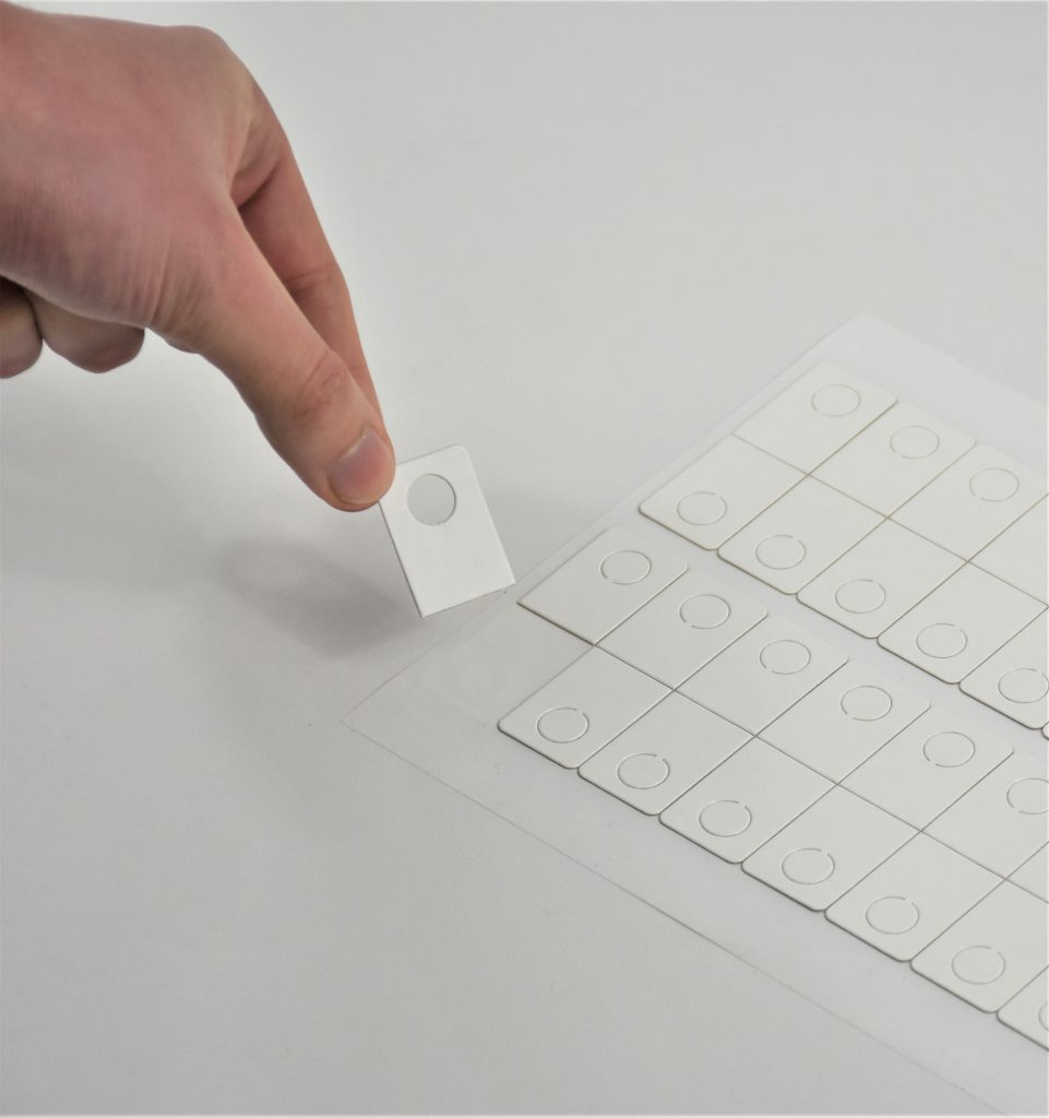 0370 Eco Cardboard Hang Tab - POS Tapes