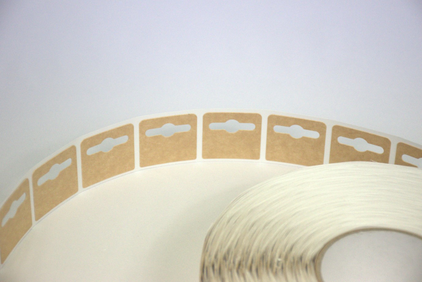 Eco Brown Cardboard Hang Tabs - POS Tapes