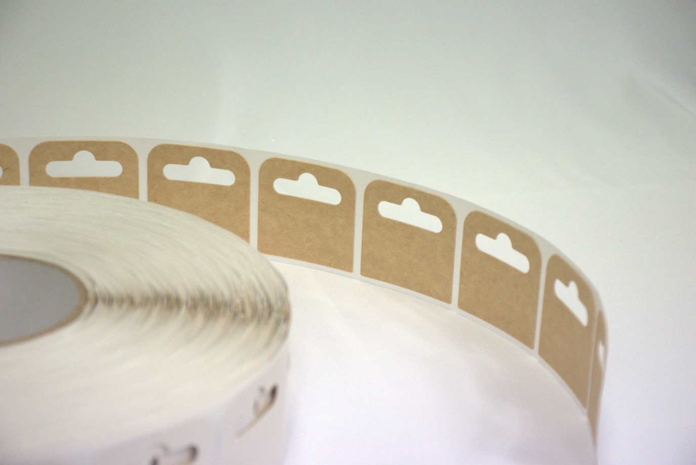 5050HD Eco Brown Cardboard Hang Tab - POS Tapes